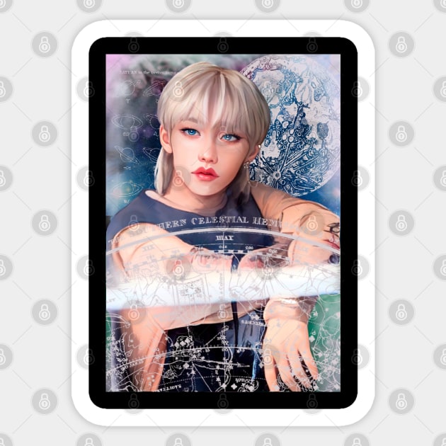 K-pop Stray Kids Felix Fan Art - Felix - Sticker | TeePublic